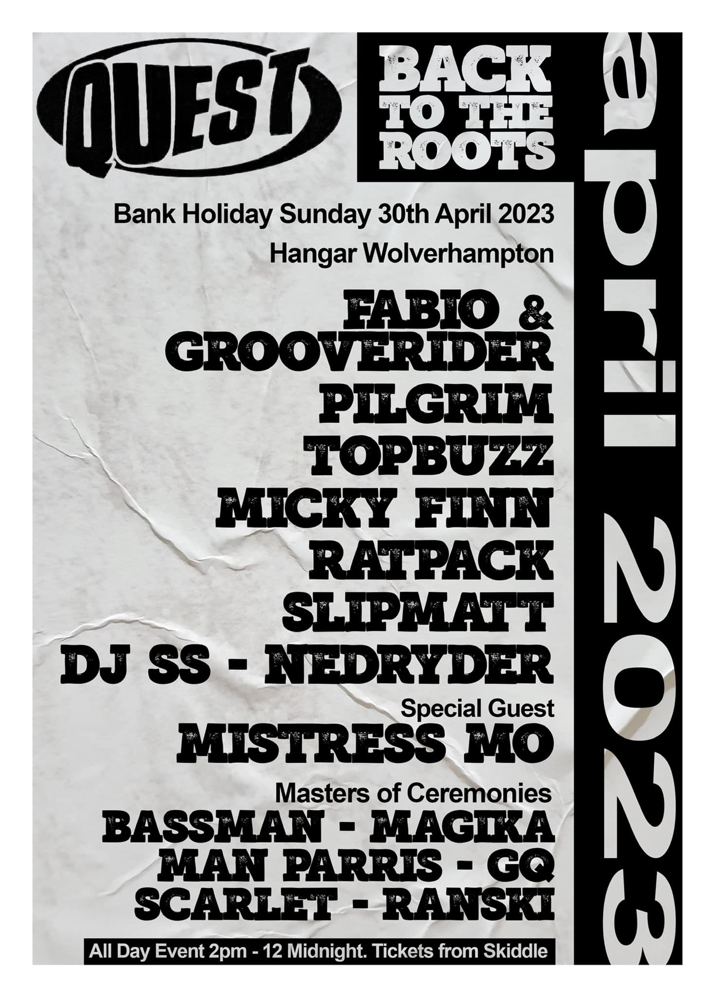 Quest- Back To The Roots - Wolverhampton | SlipMatt